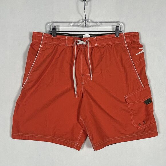 Speedo | Swim | Speedo Cargo Swim Trunks Mens Size Medium Orange ...